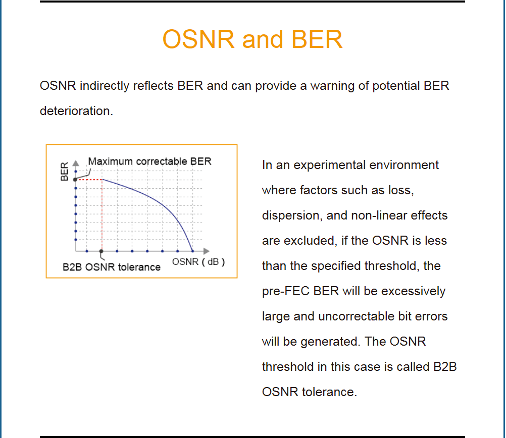 OSNR,BER and Q value - Huawei Enterprise Support Community OSNR,BER and Q value - Huawei Enterprise Support Community