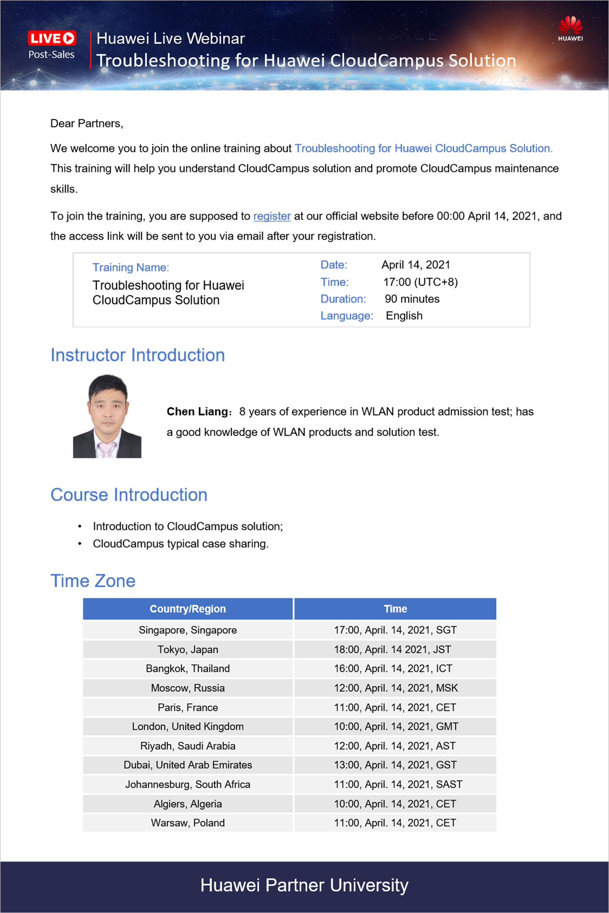 Troubleshooting for Huawei CloudCampus Solution【LIVE WEBINAR】 - Huawei ... Troubleshooting for Huawei CloudCampus Solution【LIVE WEBINAR】 - Huawei ...